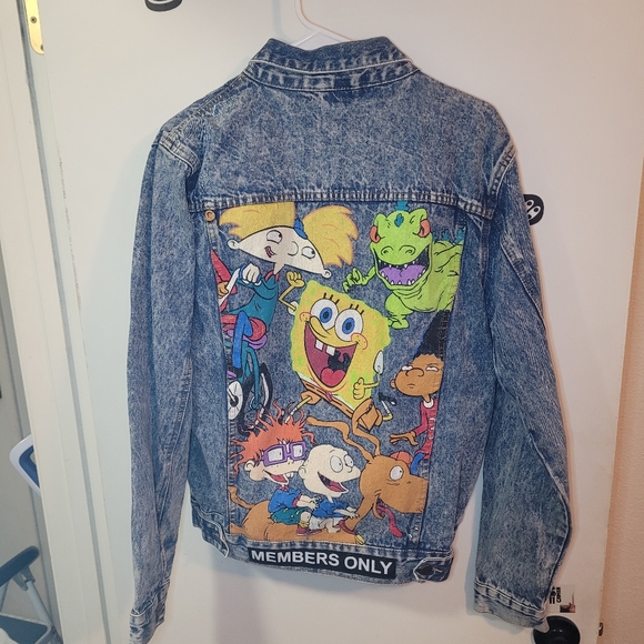 Jackets & Coats | 218 Members Only Nickelodeon Jacket Size M Rugrats ...